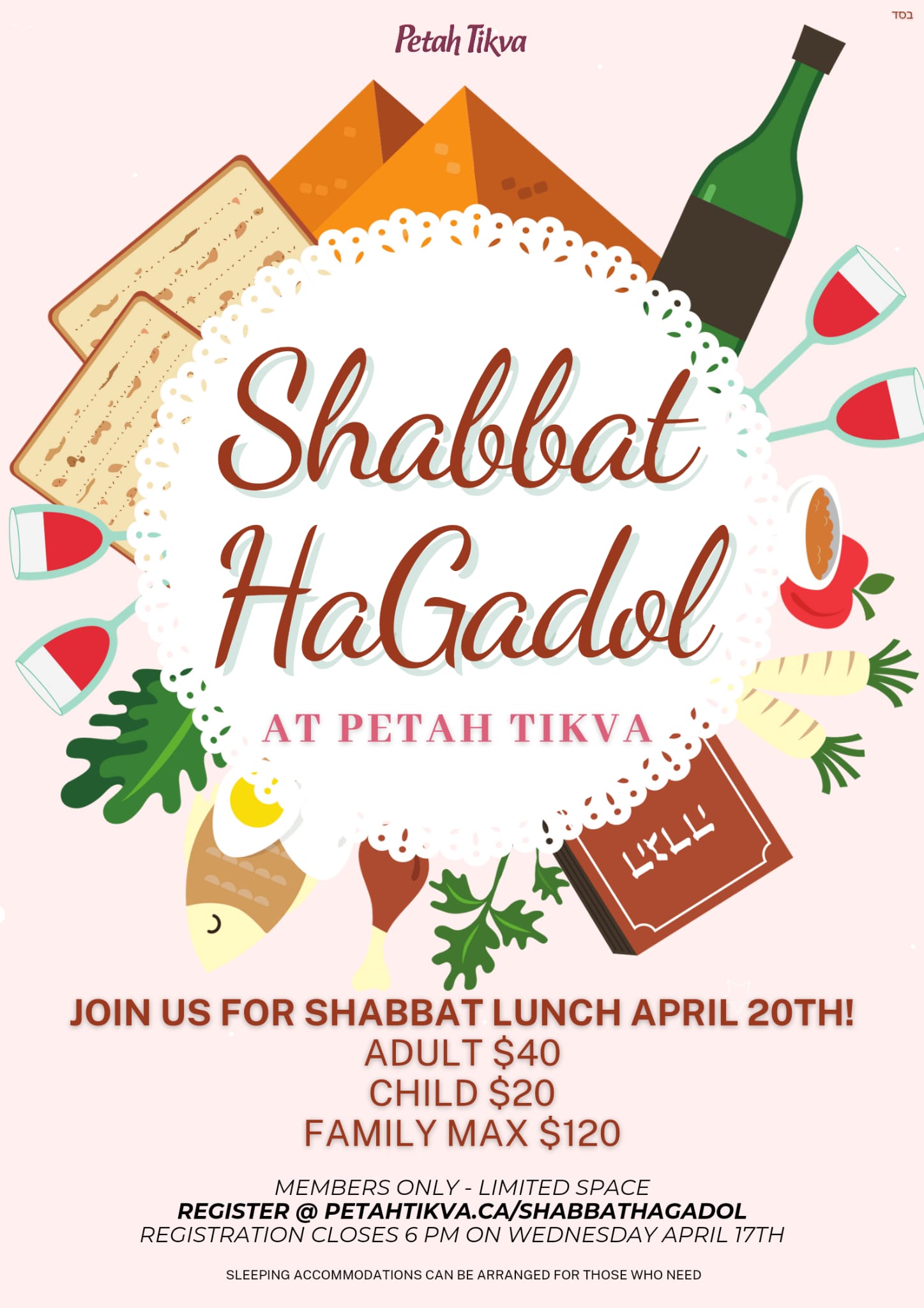 Shabbat HaGadol – Petah Tikva Anshe Castilla